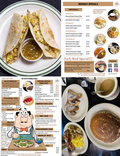Pete's Cafe, Hutchins - Restaurant menu, prices and reviews