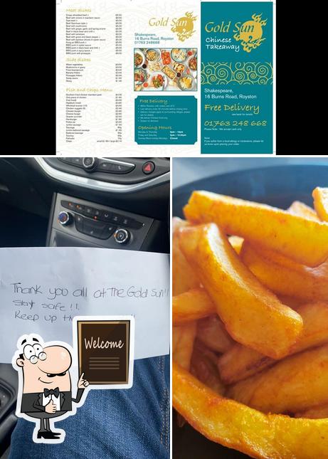 Gold Sun, Royston - Restaurant menu, prices and reviews