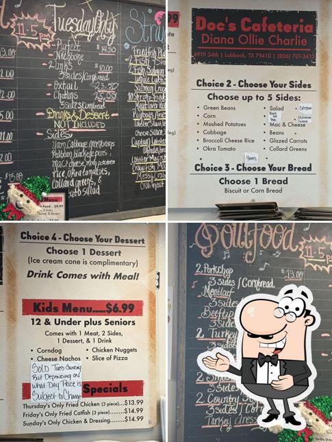 Doc's Cafeteria, Lubbock - Restaurant menu, prices and reviews