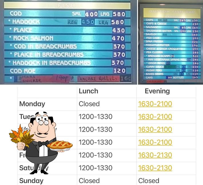 Duston Fish Bar, Northampton - Restaurant menu, prices and reviews