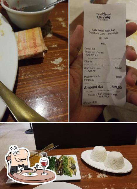 Lola Feling Restobar, Bulan - Restaurant menu, prices and reviews