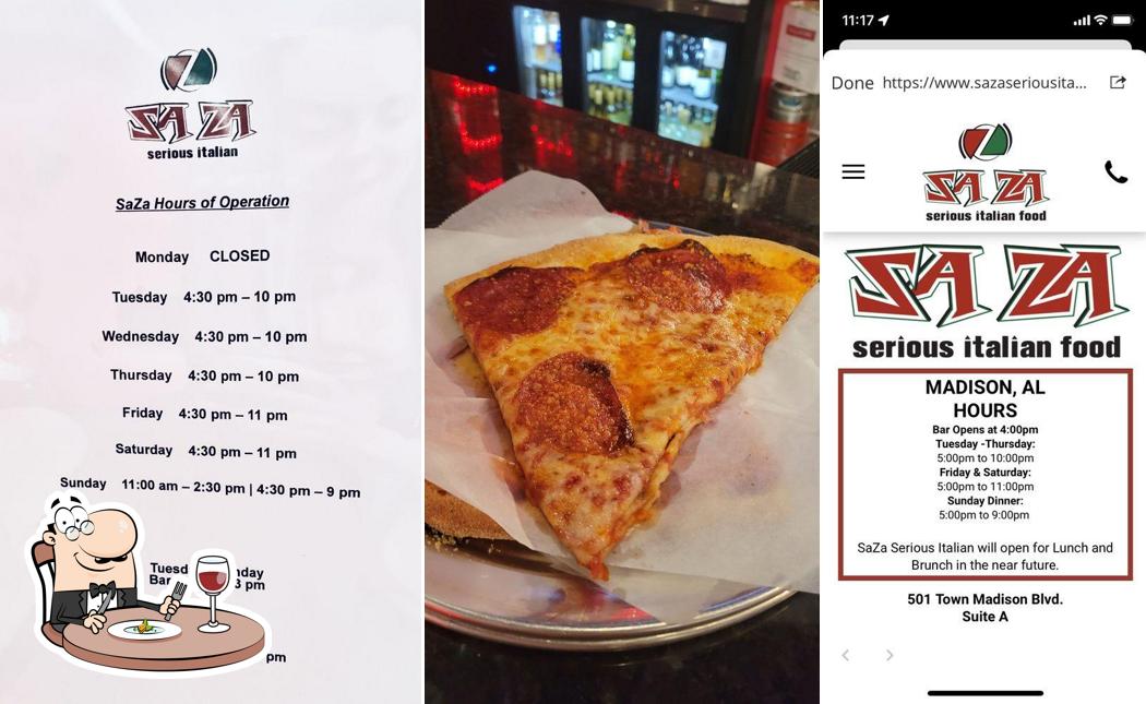 SaZa Serious Italian, Madison - Restaurant menu, prices and reviews