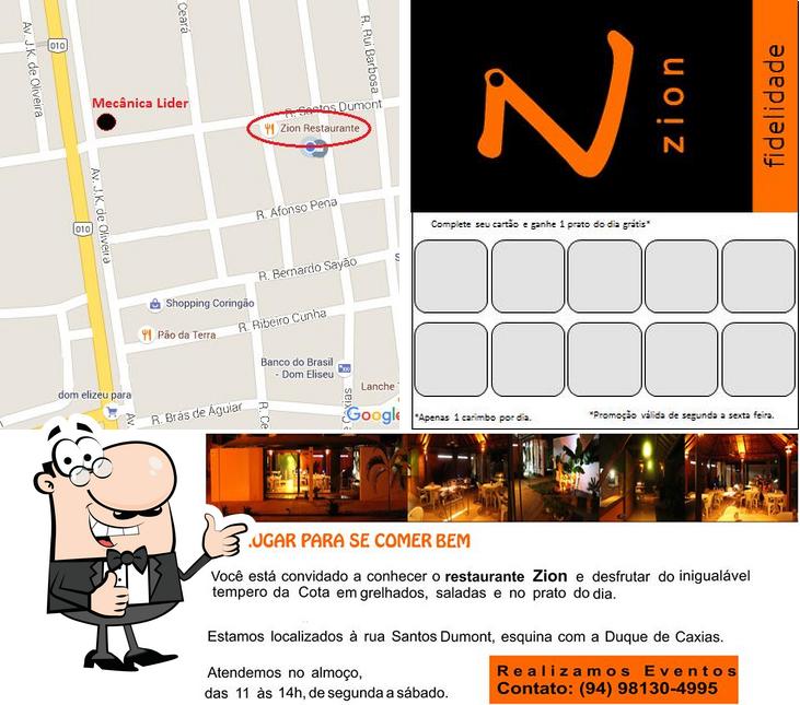 Zion Restaurante - Menu do restaurante, preços e opiniões