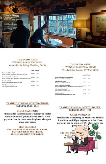 Saxon Arms, Stratton - Restaurant menu, prices and reviews