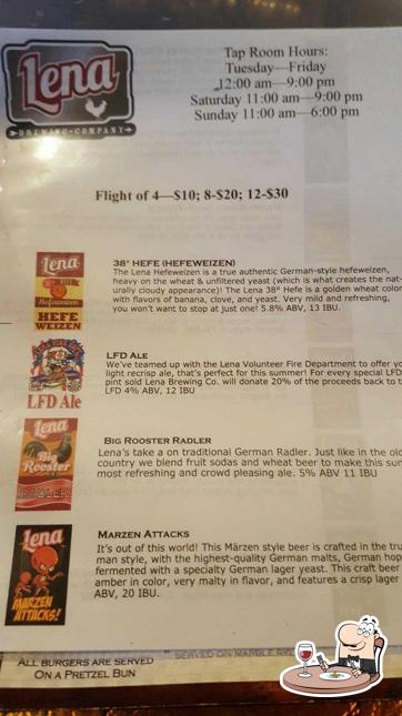 Lena Brewing Company, Lena - Restaurant menu, prices and reviews
