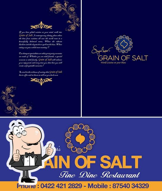 Grain Of Salt Restaurant, Coimbatore - Restaurant menu, prices and reviews