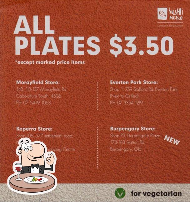 Sushi Metro, Everton Park - Restaurant menu, prices and reviews