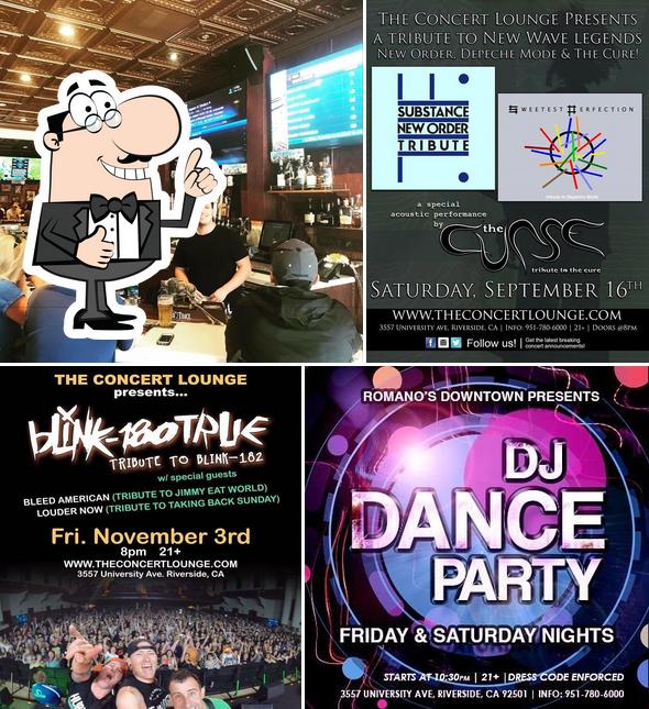 The Concert Lounge, Riverside - Restaurant menu, prices and reviews