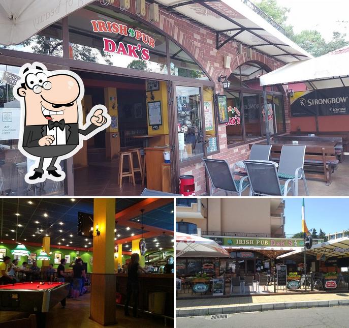 Daks Irish Bar, Sunny Beach - Restaurant menu, prices and reviews