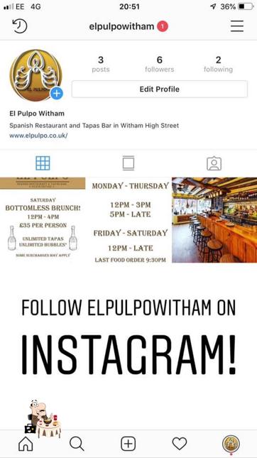 El Pulpo, Witham - Restaurant menu, prices and reviews