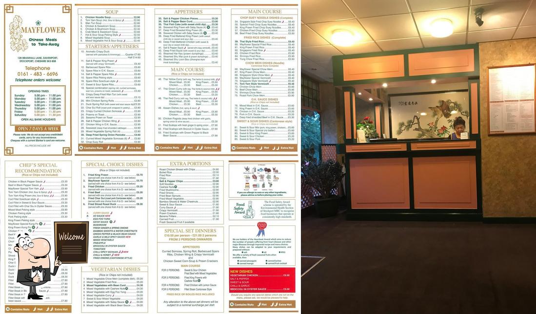 Mayflower Chinese Takeaway, Stockport - Restaurant menu, prices and reviews
