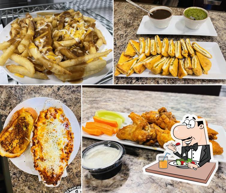 Halftime Huddle Restaurant & Sports Bar, Leader - Restaurant menu ...