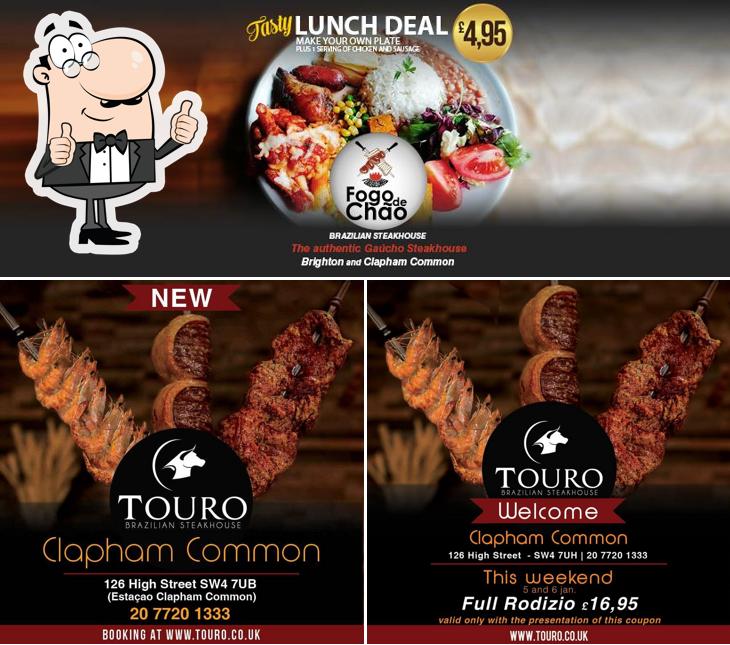 Touro Brazilian Steakhouse, London - Restaurant menu, prices and reviews