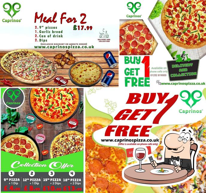 Caprinos Pizza Fleet, Fleet - Restaurant menu, prices and reviews