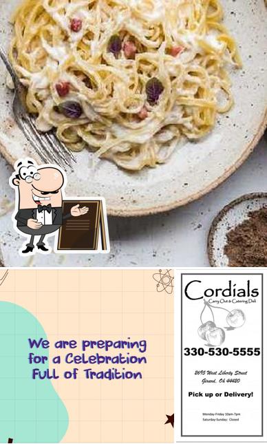 Cordials, Girard - Restaurant menu, prices and reviews