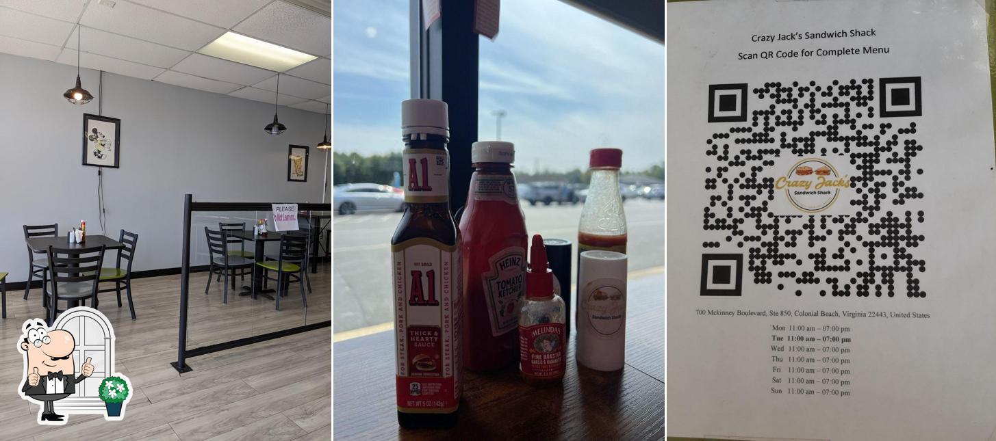 Crazy Jack's Sandwich Shack, Colonial Beach - Restaurant menu, prices ...