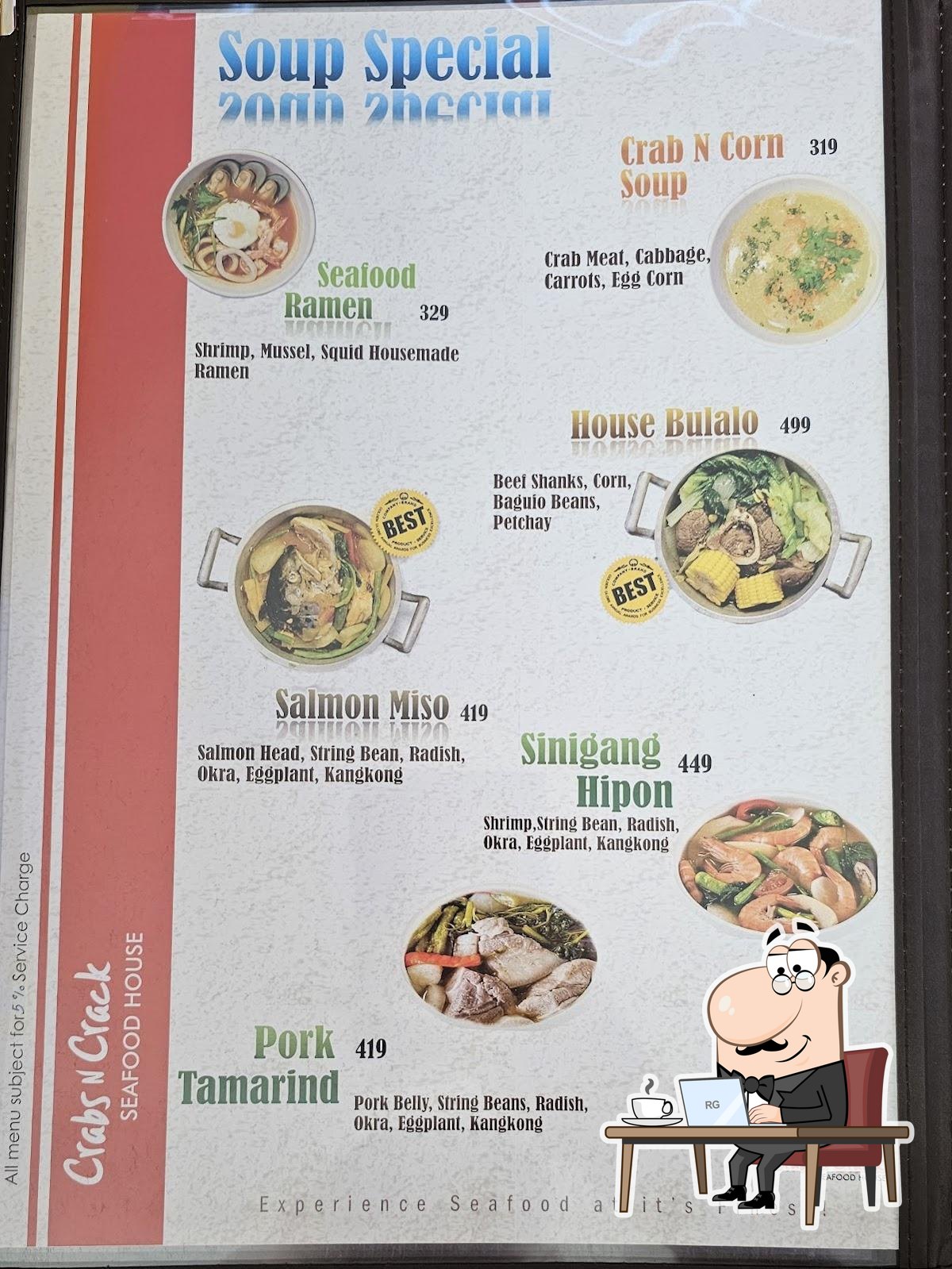 Crabs N Crack Parqal, Parañaque - Restaurant menu, prices and reviews