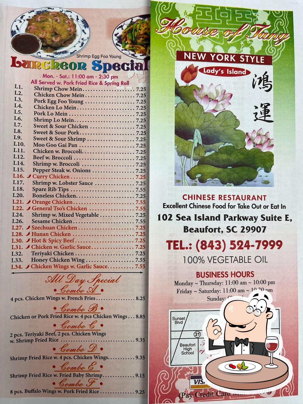 House of Tang 2, Beaufort - Restaurant menu, prices and reviews