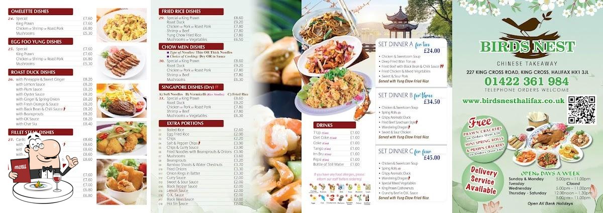 Birds Nest, Halifax - Restaurant menu, prices and reviews