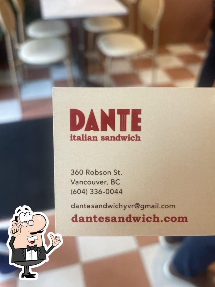 Dante Italian Sandwich, Vancouver - Restaurant menu, prices and reviews