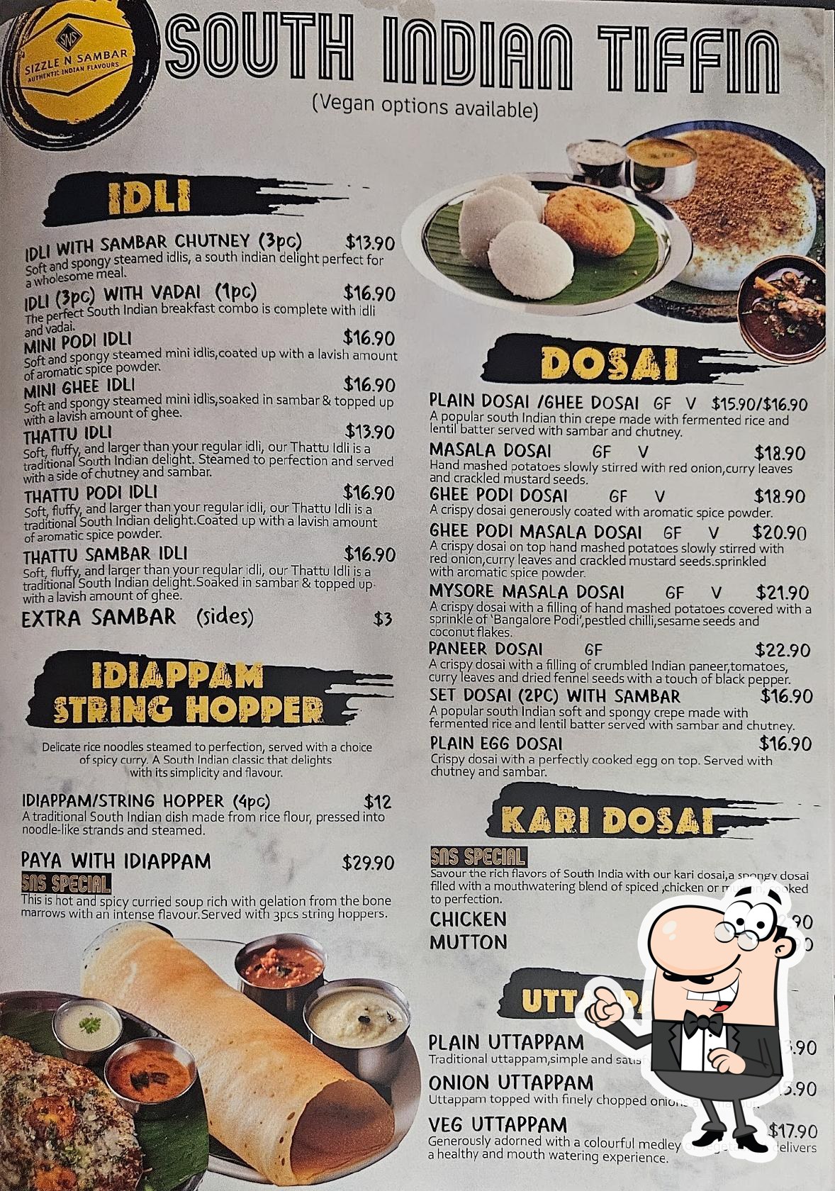 Sizzle 'N' Sambar, Nedlands - Restaurant menu, prices and reviews