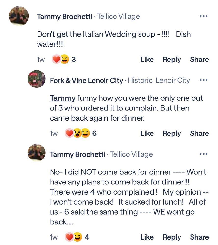 Fork & Vine Italian, Lenoir City - Restaurant menu, prices and reviews