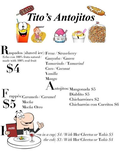 Tito’s Antojitos, Manteca - Restaurant menu, prices and reviews