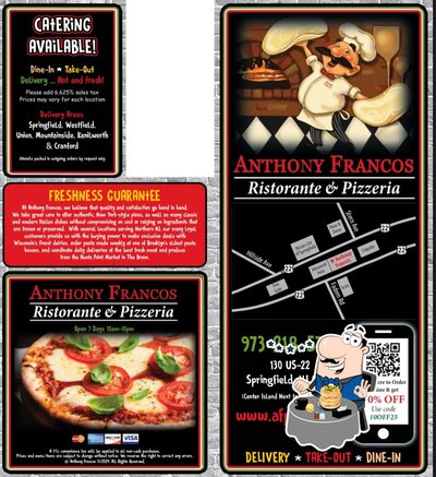 Anthony Francos Pizza - Springfield, Union - Restaurant menu, prices ...