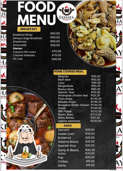 Ekhaya African Cuisine, Knysna - Restaurant menu, prices and reviews