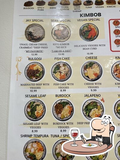 Gangnam Kimbob (강남 김밥), Artesia - Restaurant menu, prices and reviews