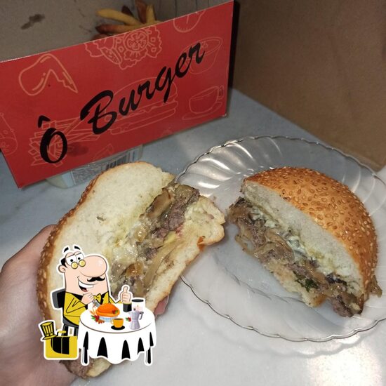 Menu at Ô Burger restaurant, Montréal