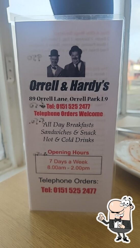 Orrell & Hardys Cafe, Liverpool - Restaurant menu, prices and reviews