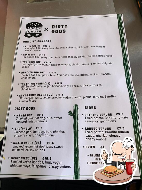 Bandito Burger, London - Restaurant menu, prices and reviews