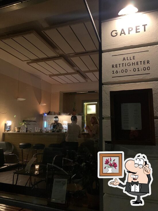 Menu at Gapet pub & bar, Oslo