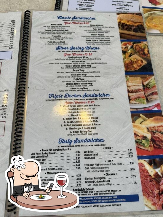 Menu at Silver Spring Diner restaurant, Mechanicsburg