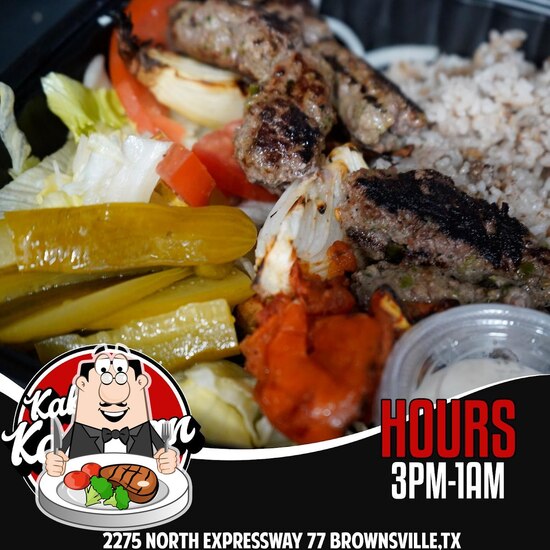 Menu at Kabab karavan Mediterranean food truck restaurant, Brownsville