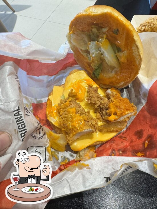 Menu at KFC restaurant, Rabat, N1