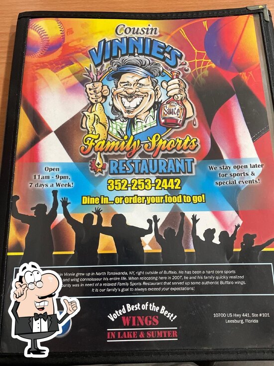 Cousin Vinnie's World Famous Chicken Wings, Leesburg - Restaurant menu ...