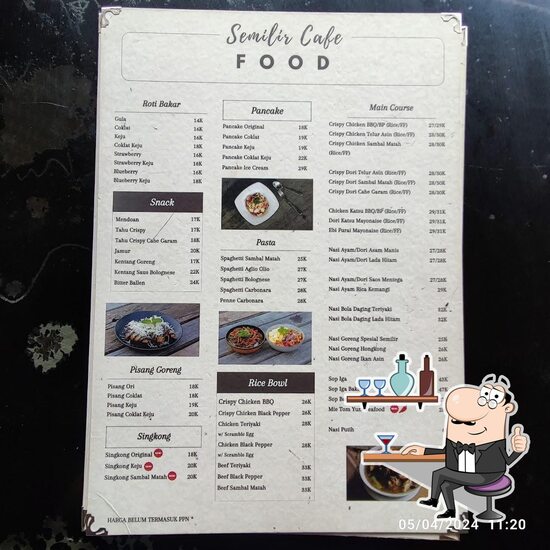 Semilir Cafe, Semarang - Restaurant menu, prices and reviews