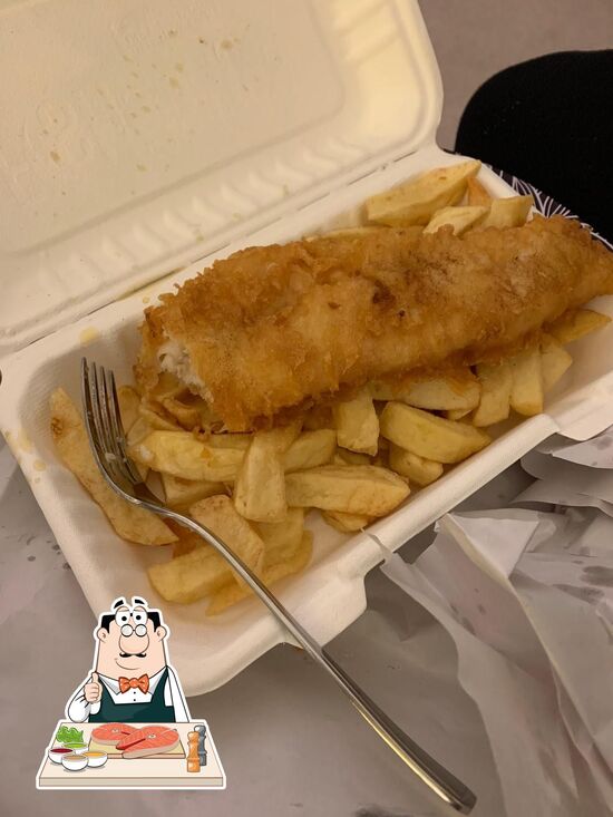 Menu at Far Cross Chippy fast food, Kendal