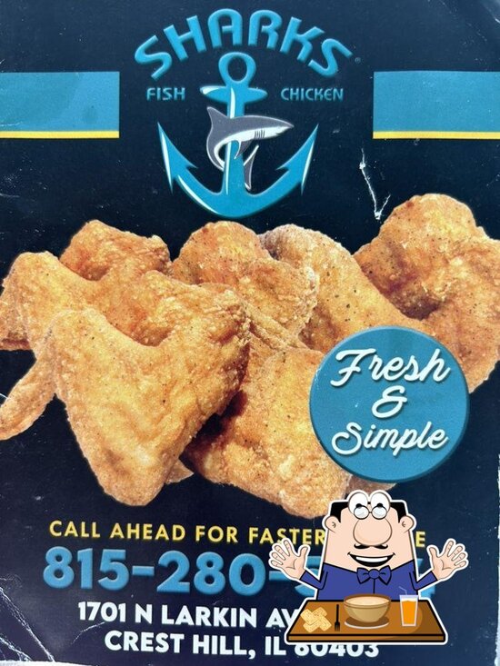 Menu at Sharks Fish and Chicken fast food, Crest Hill