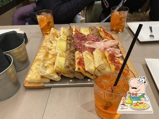 Menu at La Focacceria restaurant, Milan, Piazzale Luigi Cadorna