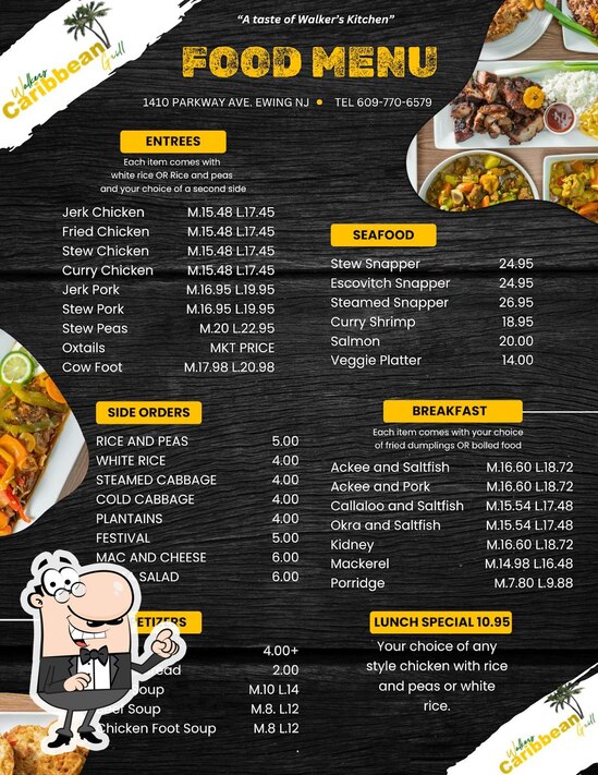 Walkers Caribbean Grill, Ewing Township - Restaurant menu, prices and ...
