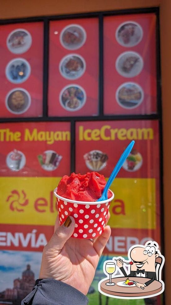 Menu at The Mayan Ice Cream, San Luis Obispo