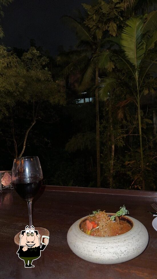 Menu at Arcadia restaurant, Ubud