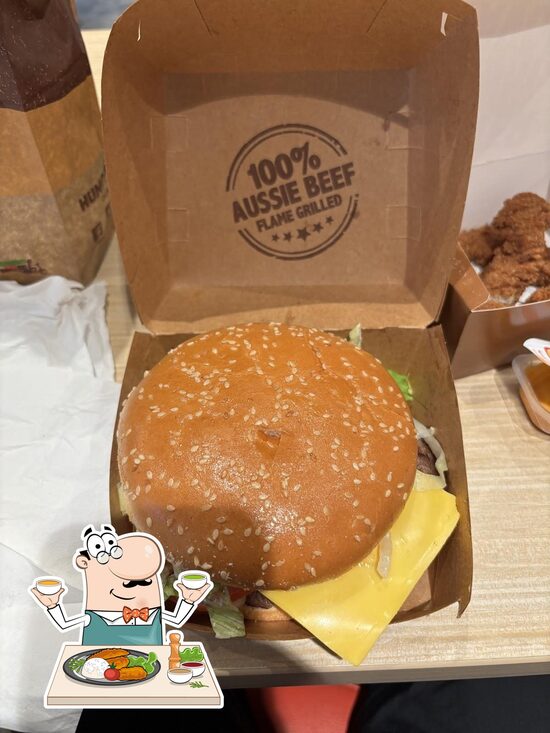Menu at Hungry Jack's Burgers World Square restaurant, Sydney