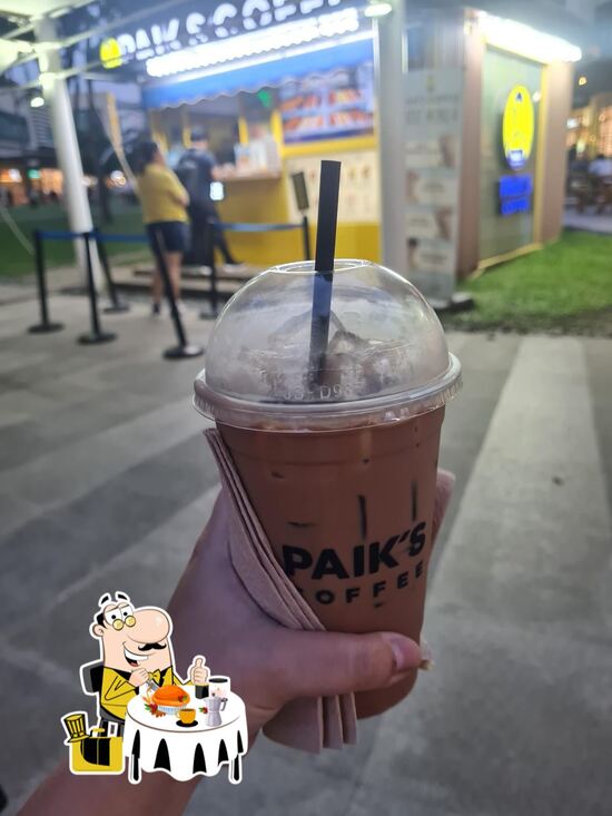 Menu at Paik's Coffee, Makati, H322+4H5