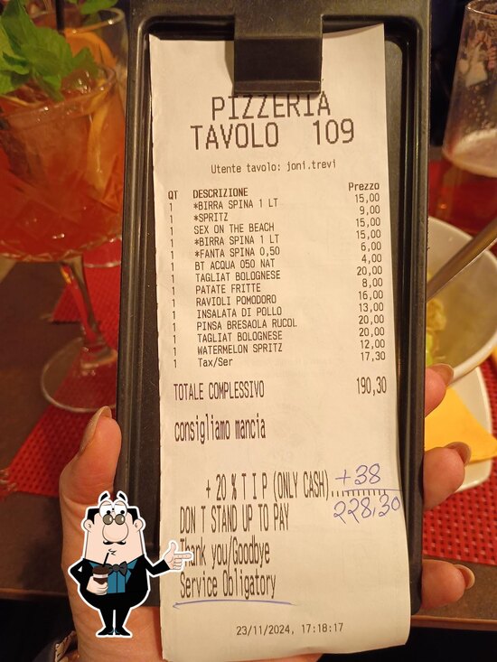 PIZZERIA TAVOLO 117, Rome - Menu du restaurant, prix et avis
