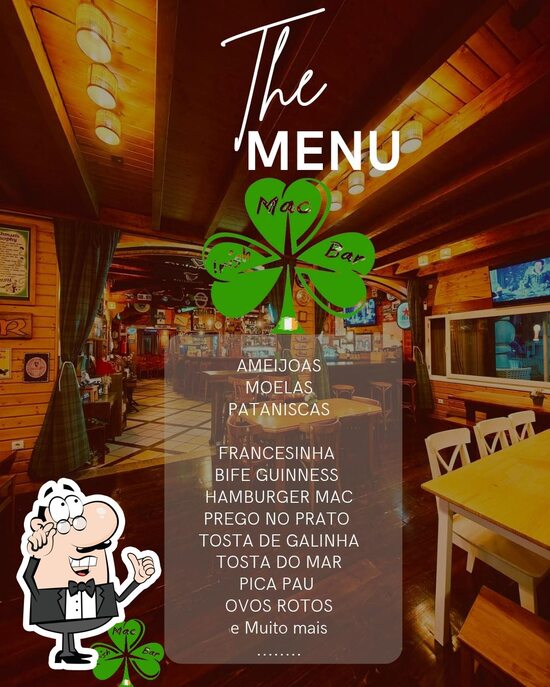 Mac Irish Bar, Praia de Mira - Menu do restaurante, preços e opiniões