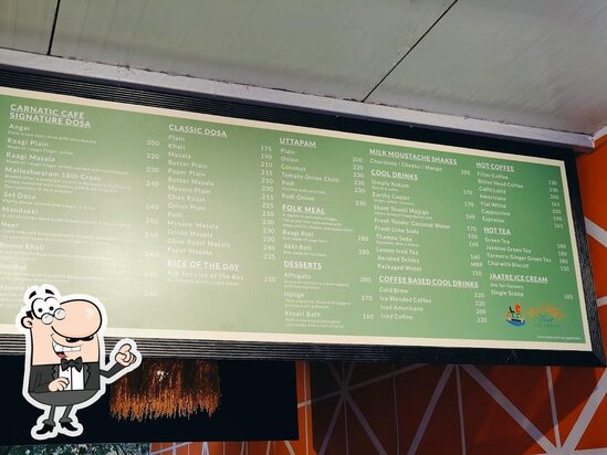 Carnatic Cafe Sunder Nursery, New Delhi - Restaurant menu, prices and ...